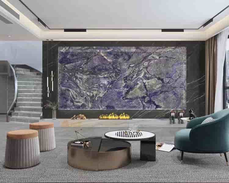 Using Bahia Blue Quartzite to Create a Stunning Statement Wall in ...